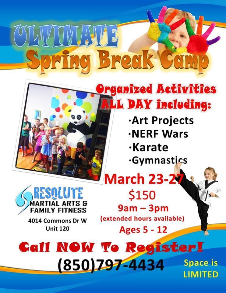 Resolue Spring Break Camp Flyer – Resolute Martial Arts